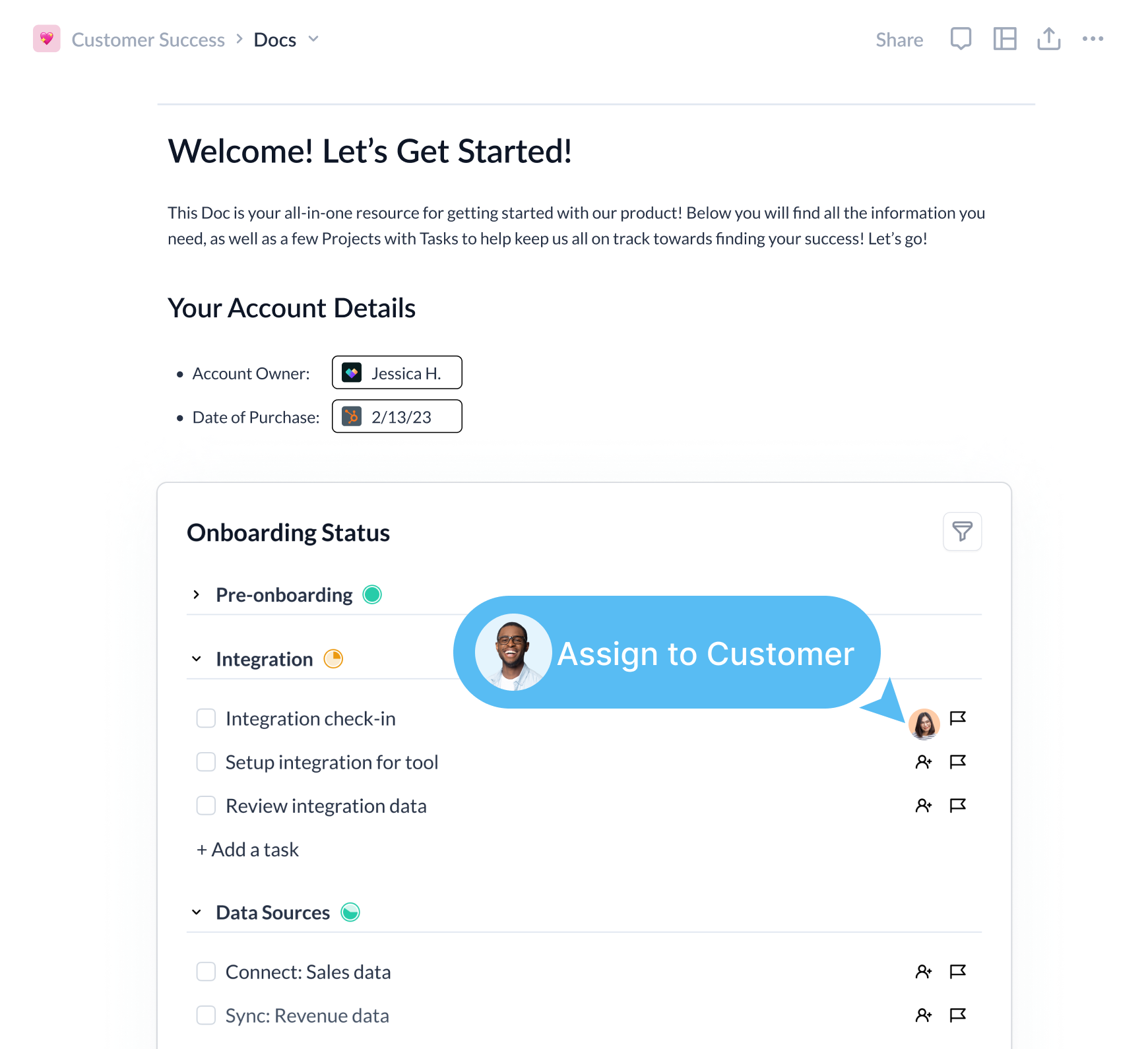Customer Success Collaboration | Docs and Email